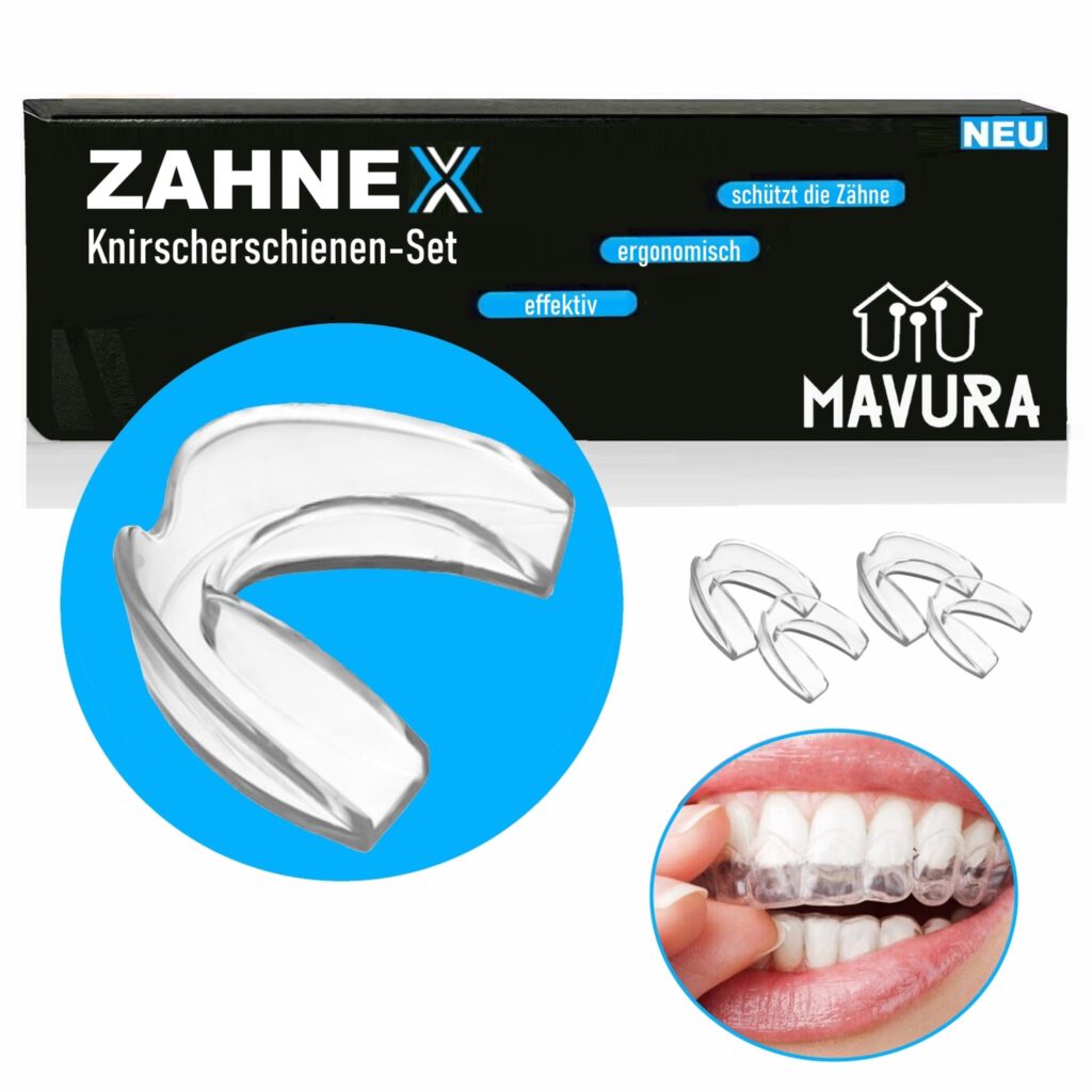 ZAHNEX Premium Aufbissschiene [4erSet] Knirscherschiene Beißschiene ...